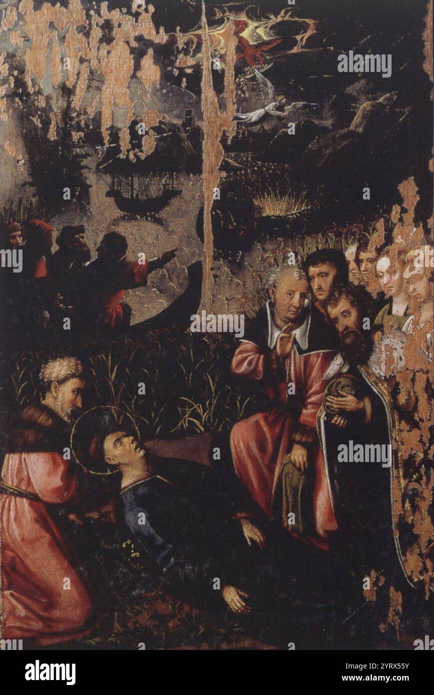 Colijn de Coter - Sequence of 25 panels with the Legend of St. Rumbold ...