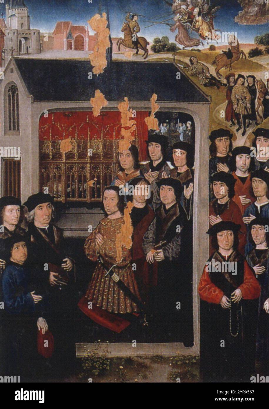 Colijn de Coter - Sequence of 25 panels with the Legend of St. Rumbold ...