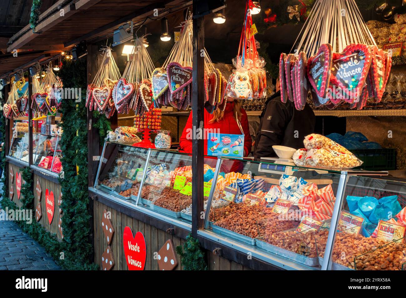 European christmas candy stall hi-res stock photography and images - Alamy