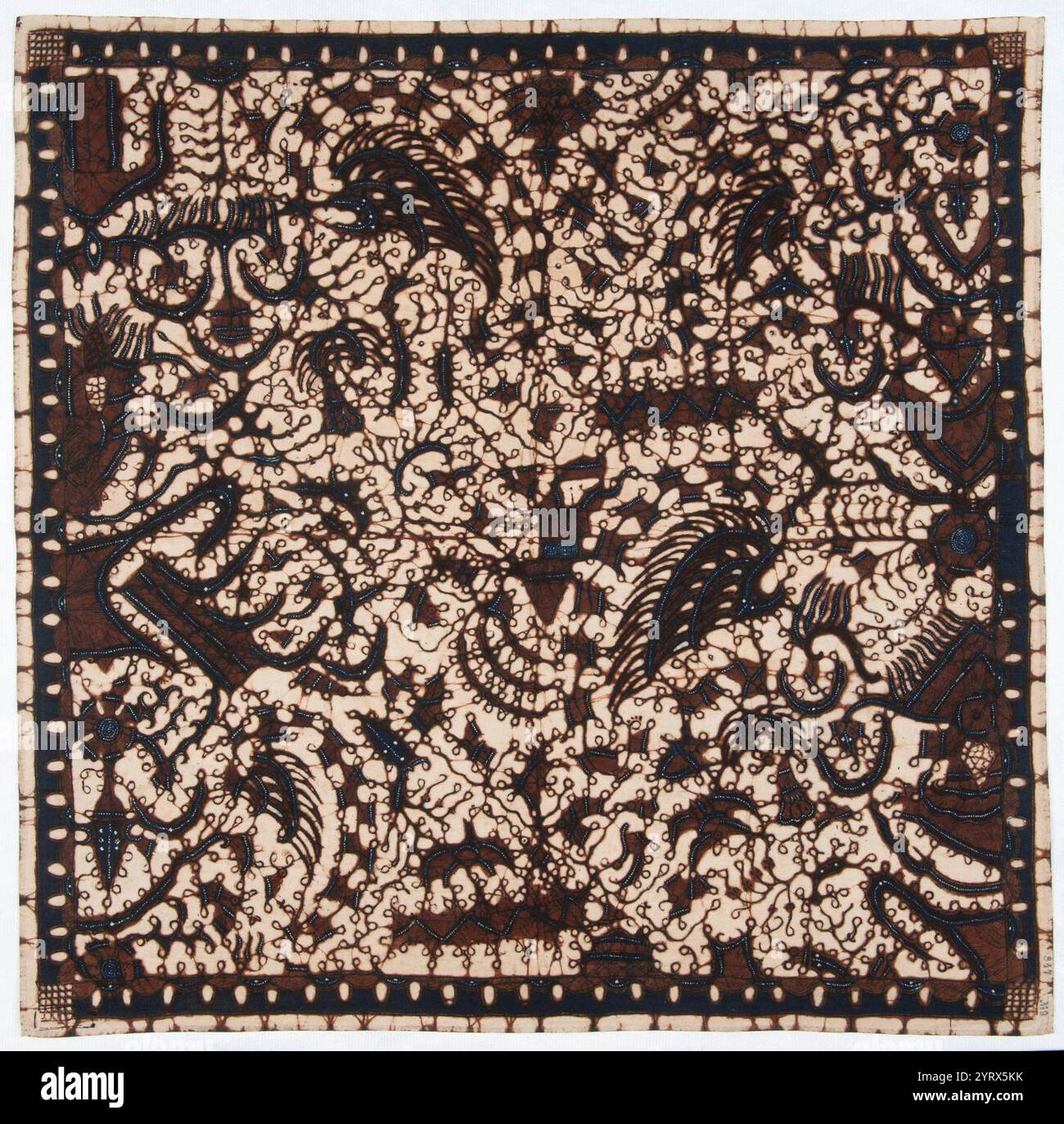 9, Batikpatroon, 'Semen rama', voor 1891 Stock Photo - Alamy