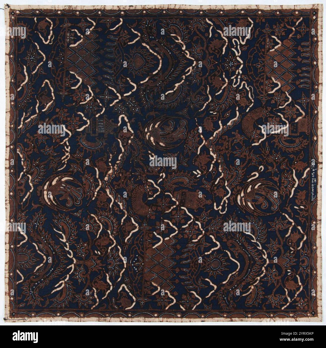 8, Batikpatroon, 'Semen tokol', voor 1891 Stock Photo - Alamy