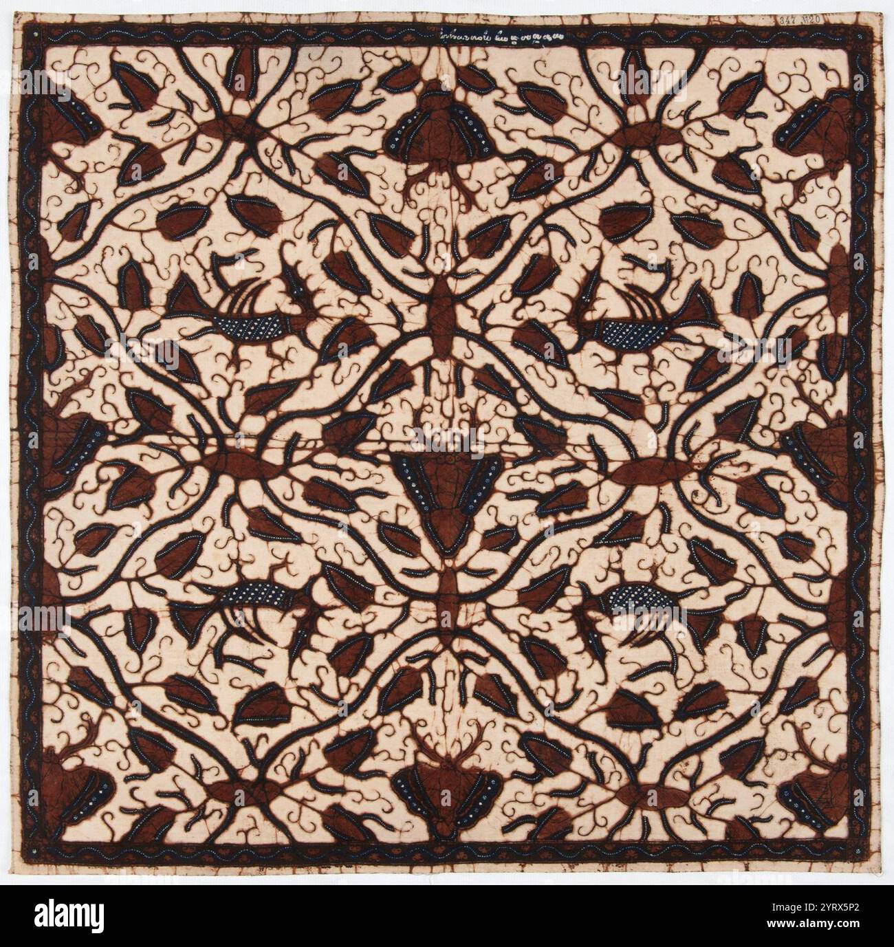 20, Batikpatroon, 'Peksi kurung', voor 1891 Stock Photo - Alamy