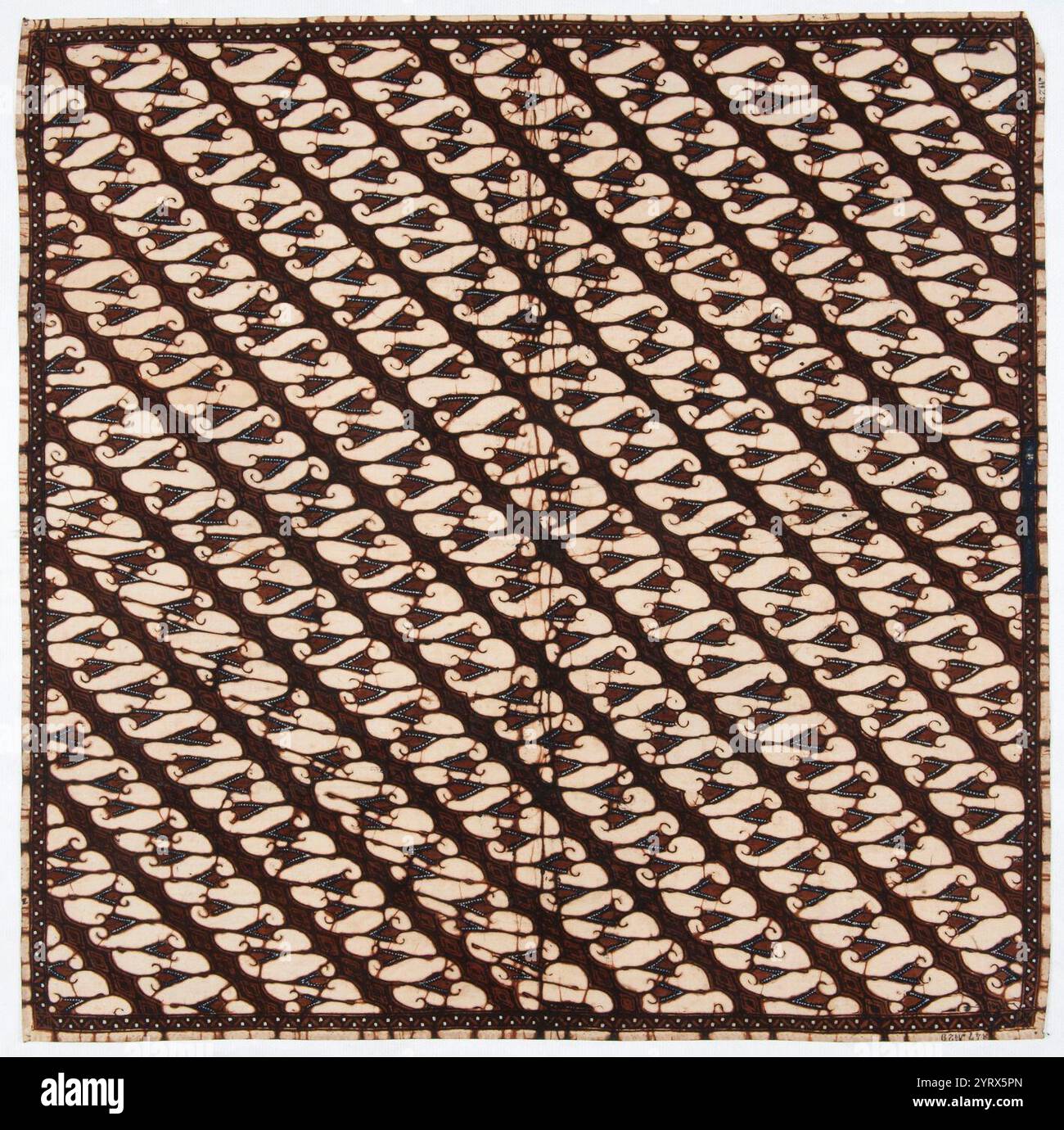 29, Batikpatroon, 'Parang pakis', voor 1891 Stock Photo - Alamy