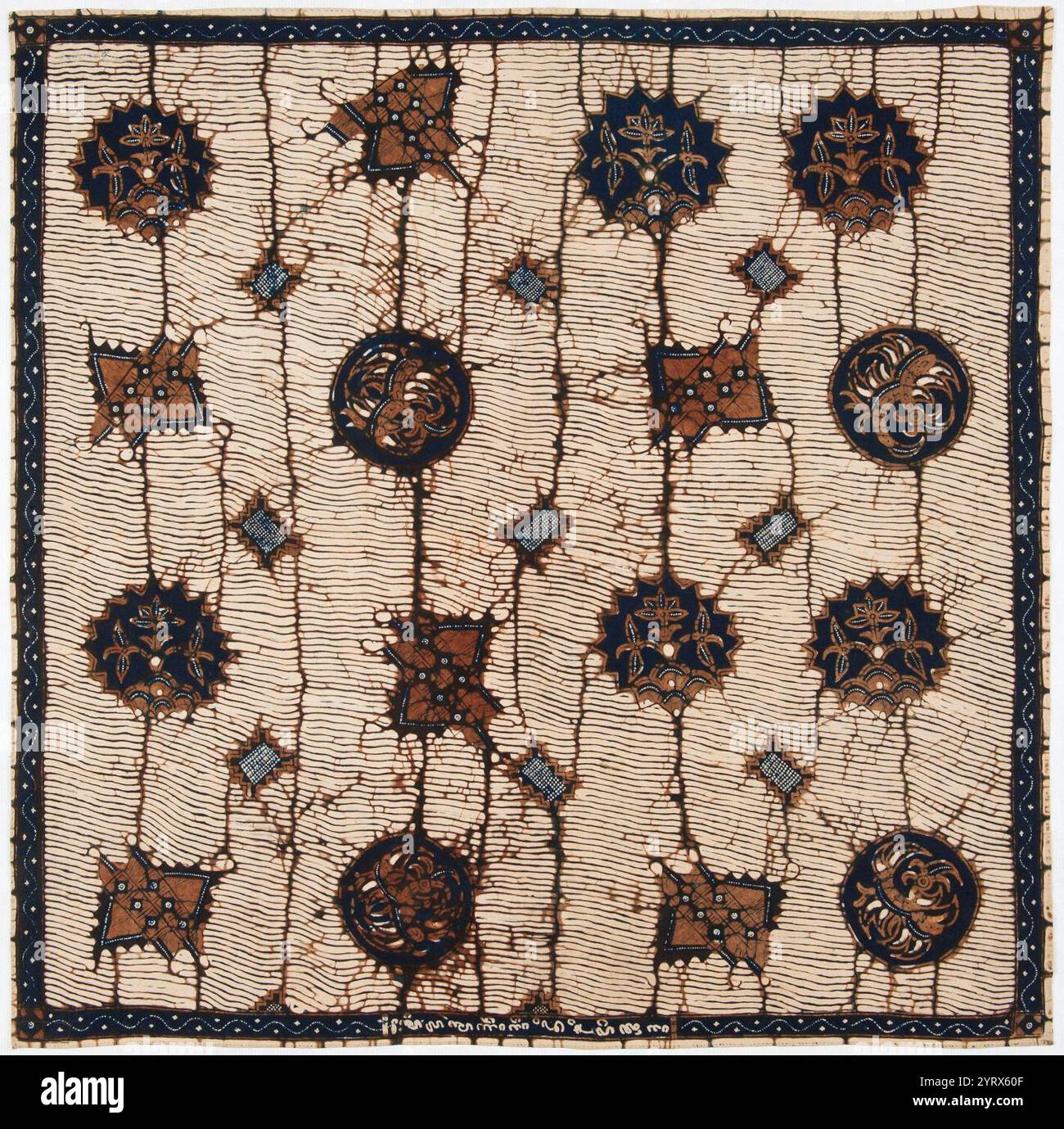 96, Batikpatroon, 'Peksi kurung', voor 1891 Stock Photo - Alamy