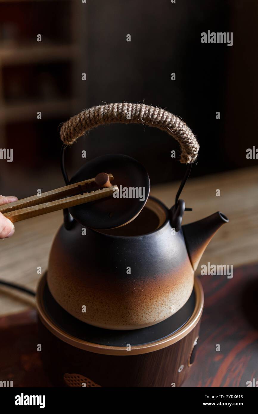 Enjoy the art of tea preparation with a traditional Japanese teapot ...