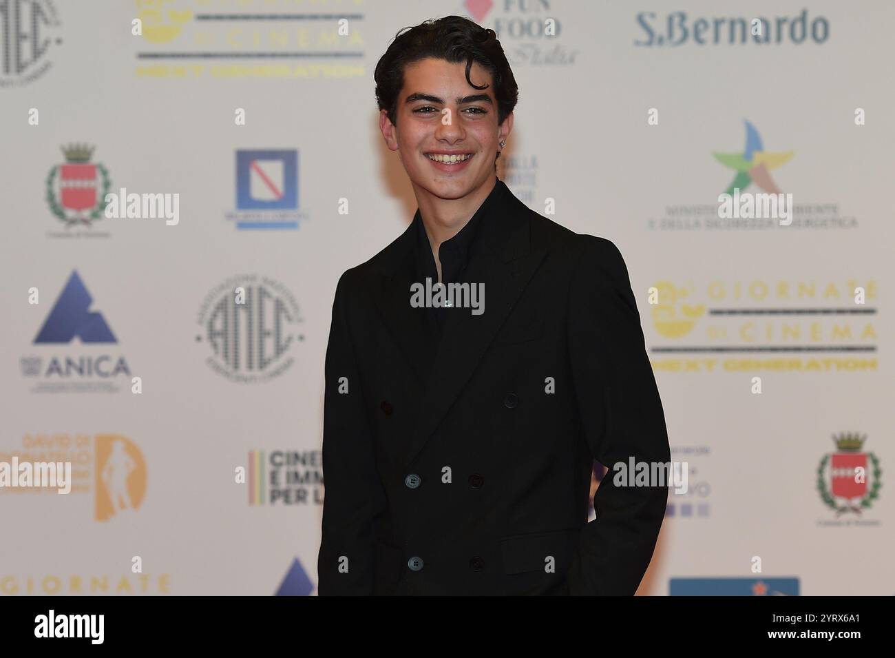 Naples, Italy. 04th Dec, 2024. Samuele Carrino attends a photocall ...