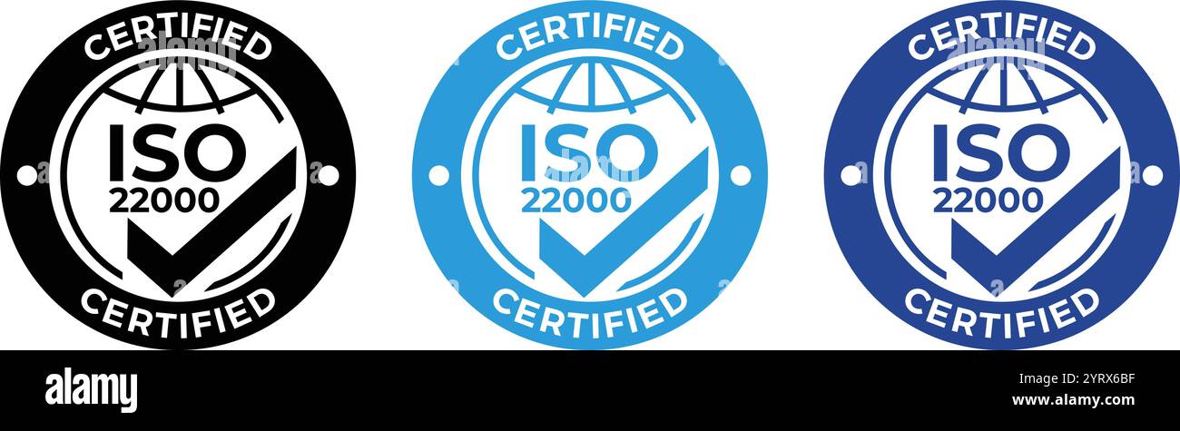 Certification logo Stock Vector Images - Alamy