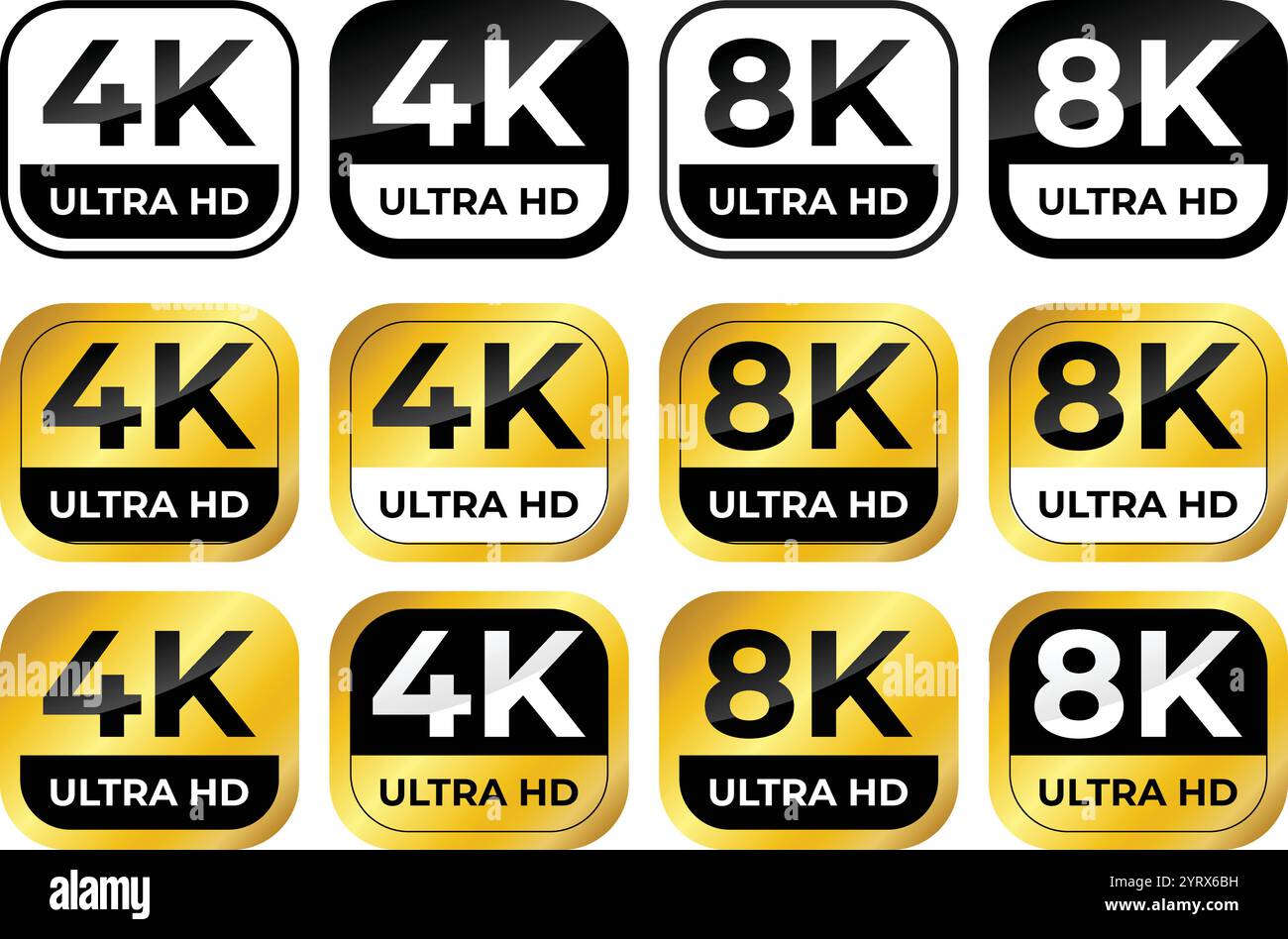 4 k video Stock Vector Images - Alamy