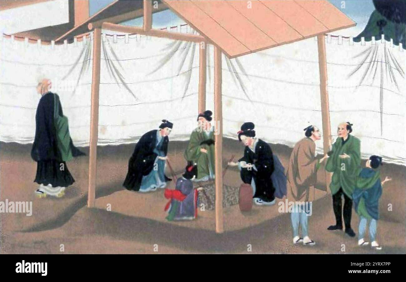 Collecting the ashes after the funeral -J. M. W. Silver Stock Photo - Alamy