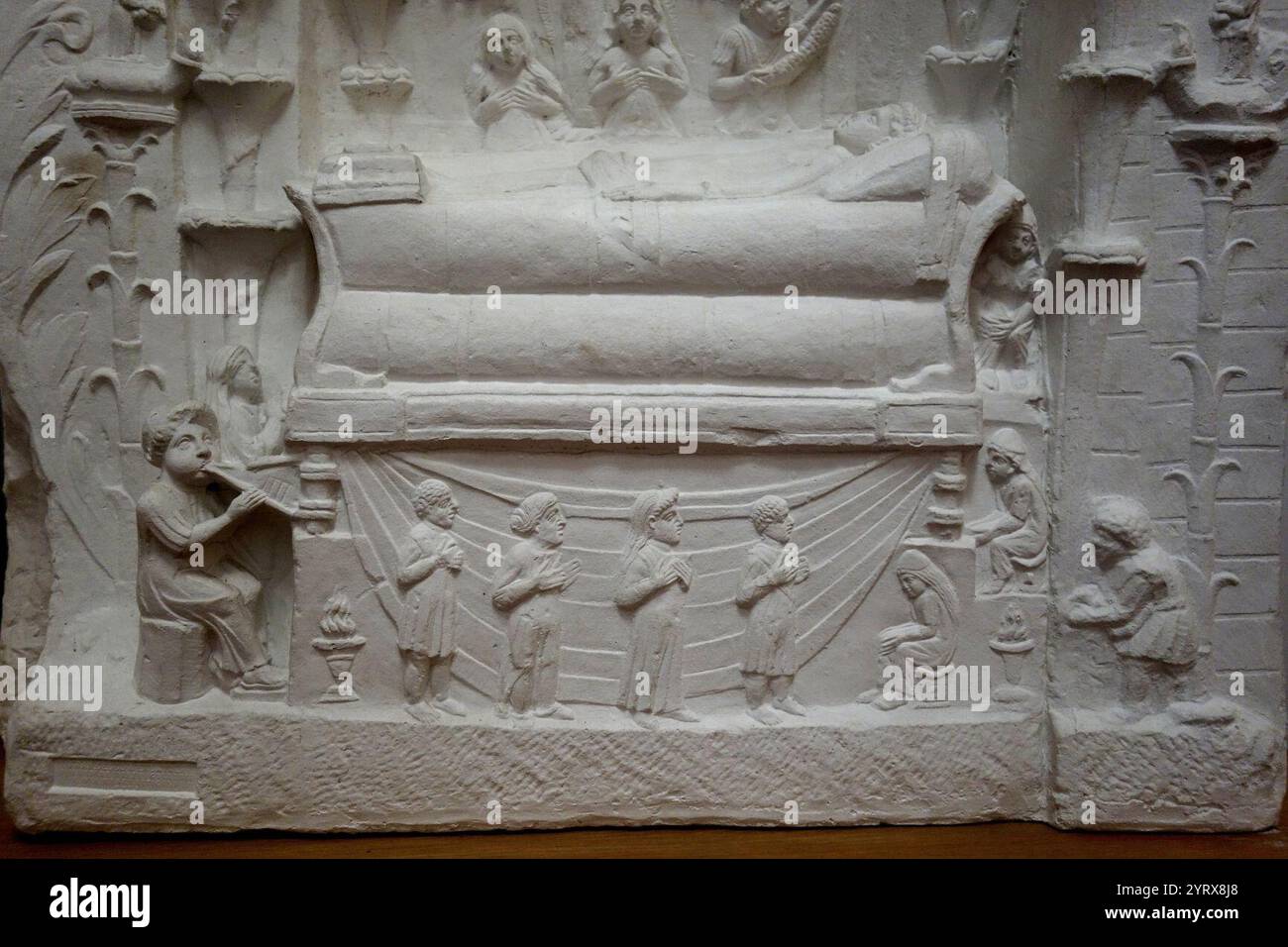 Collocatio relief from the Tomb of the Haterii (plaster cast) - detail ...