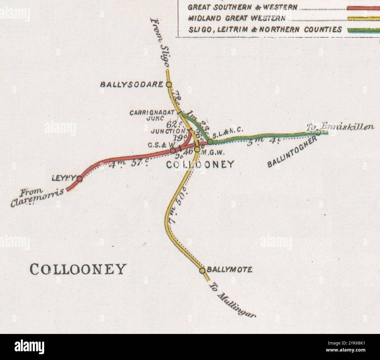 Collooney Rail Connections Stock Photo - Alamy