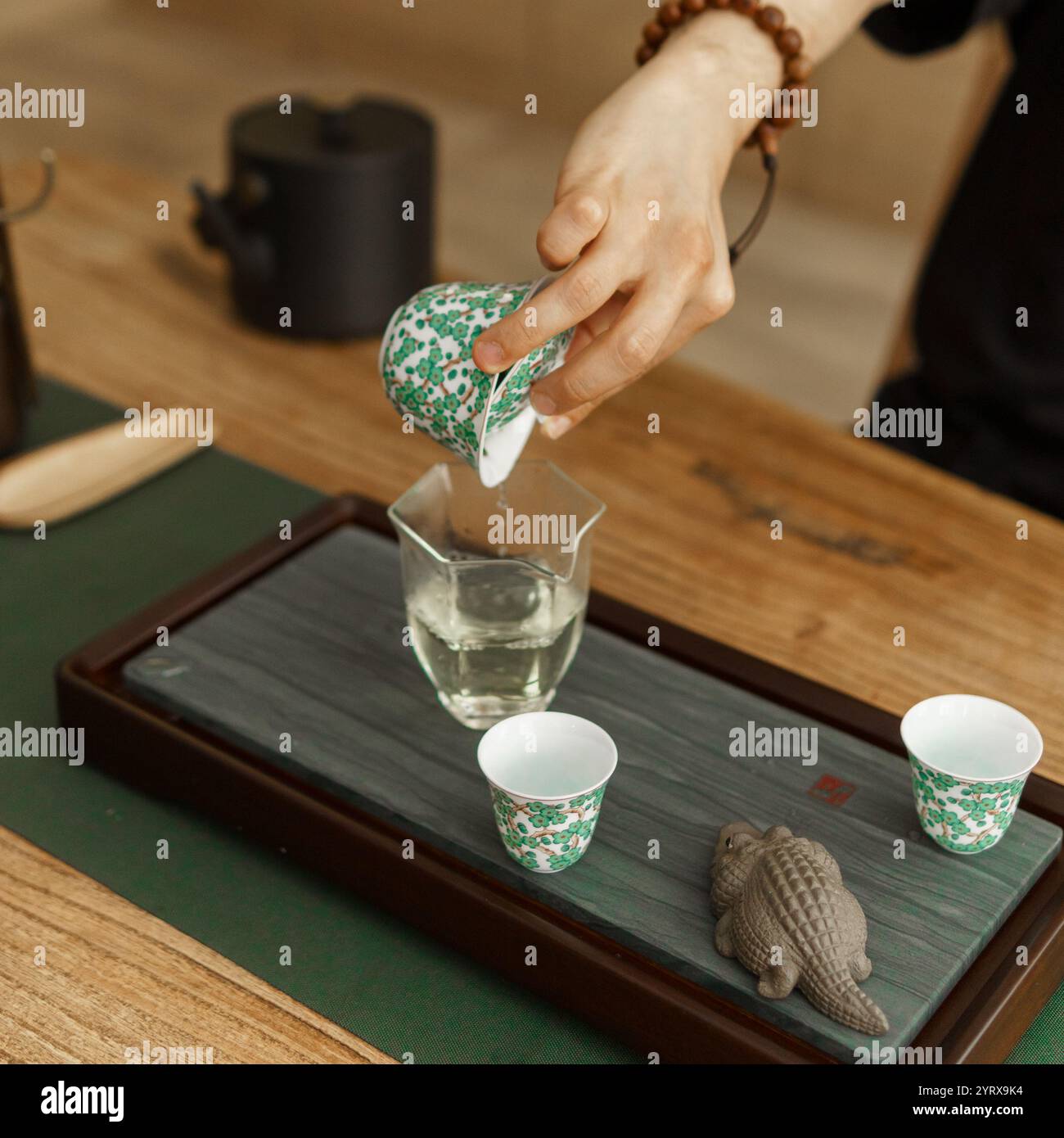 A Traditional Tea Ceremony showcases elegant teaware, artful elements ...