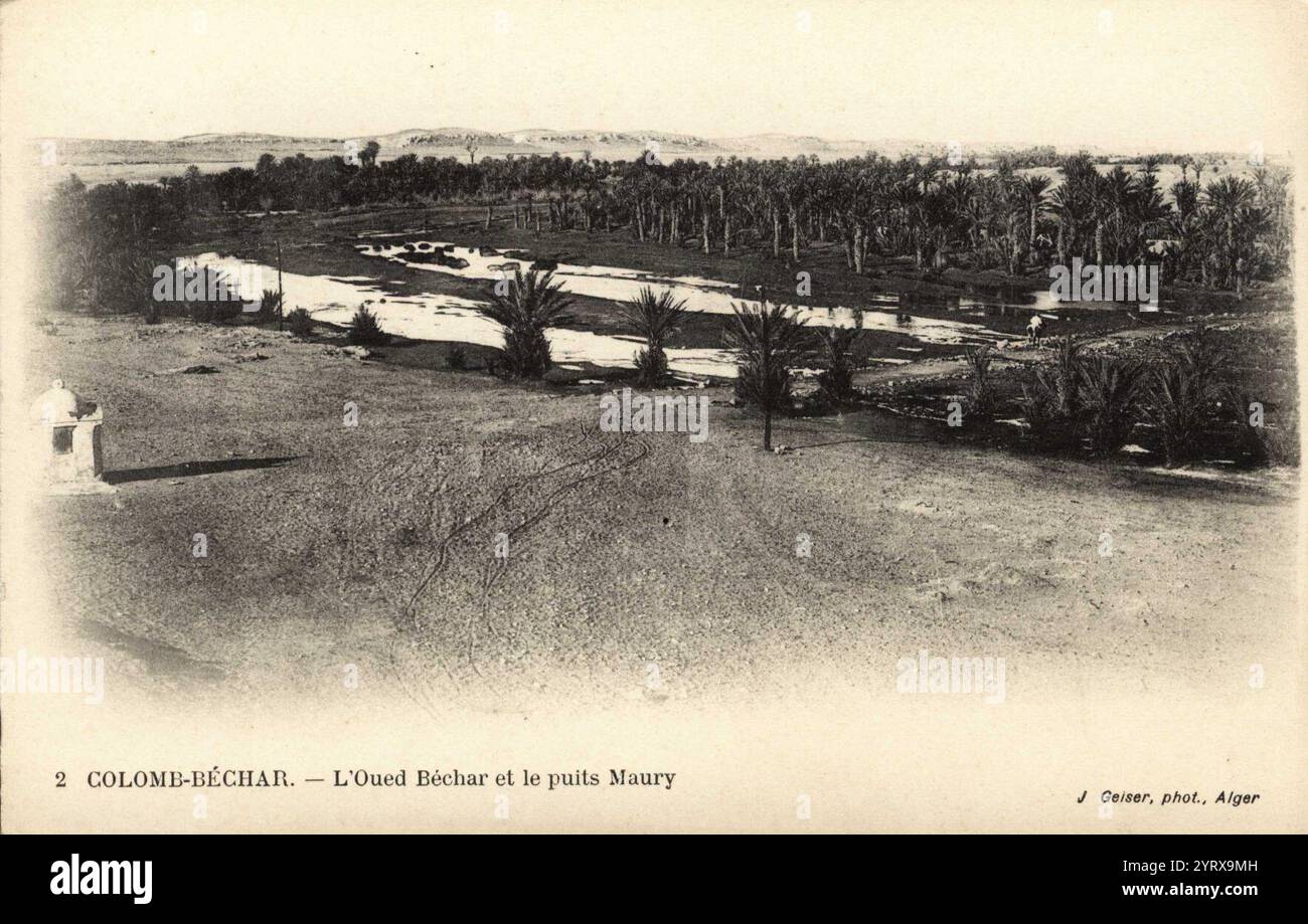 Colomb-Béchar - Loued Béchar et le puits Maury - Alger 036 Stock Photo ...