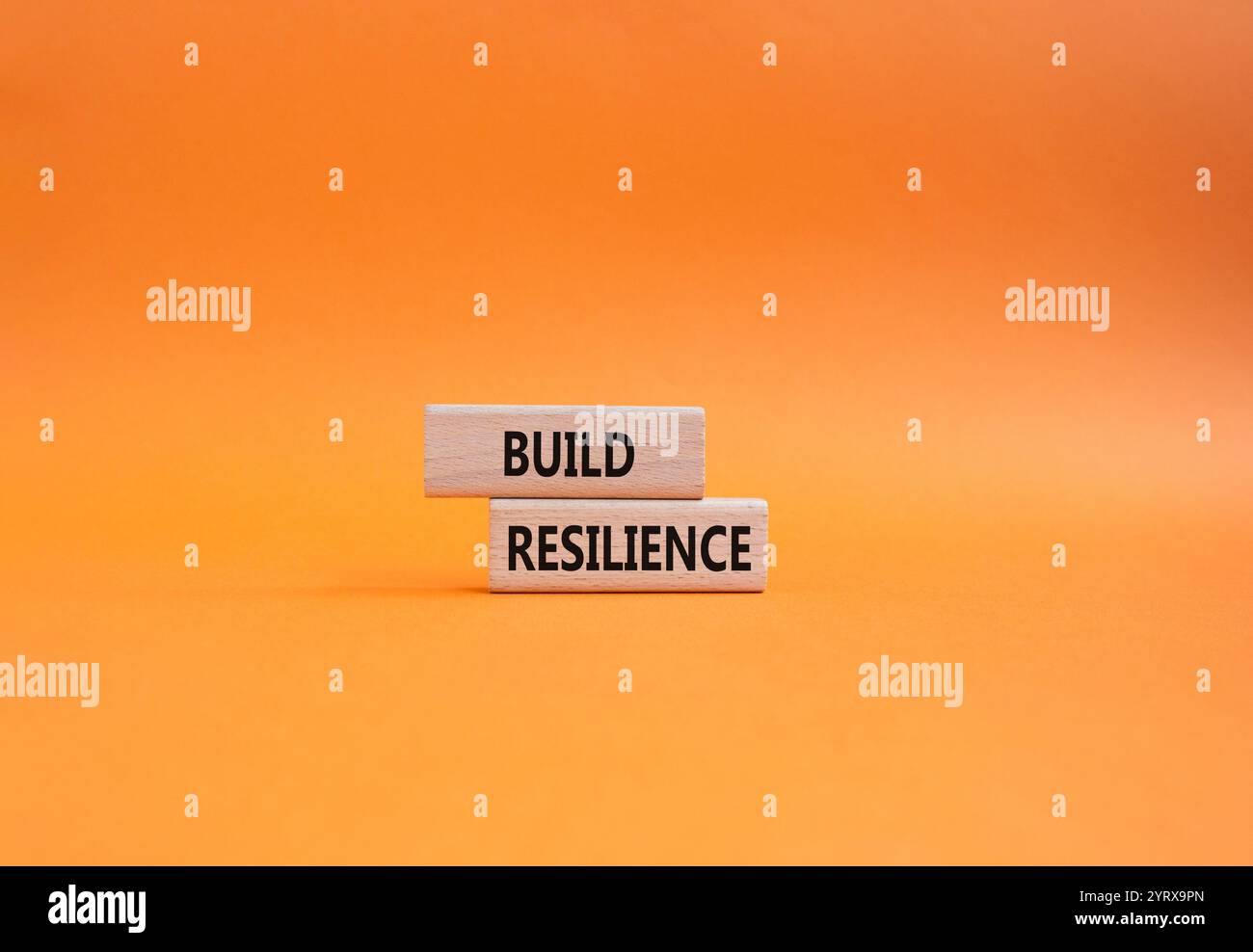 Build resilience symbol. Wooden blocks with words Build resilience ...