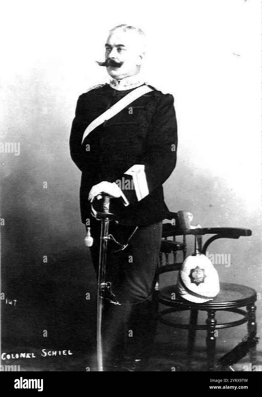 Colonel Adolf Friedrich Schiel, captured at Elandslaagte 1899 Stock ...