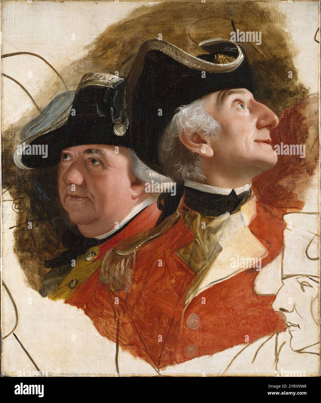 Colonel Ernst August von Hugo and Lt. Colonel von Schlepegrell Stock ...