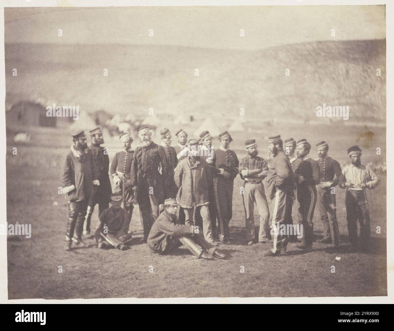 Colonel Doherty and the Officers of the 13th Light Dragoons 1855 Stock ...