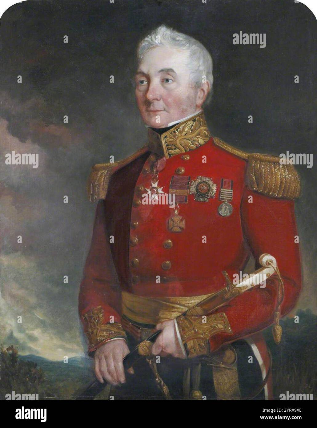 Colonel (later General) Sir James Archibald Hope (1785–1871 Stock Photo ...