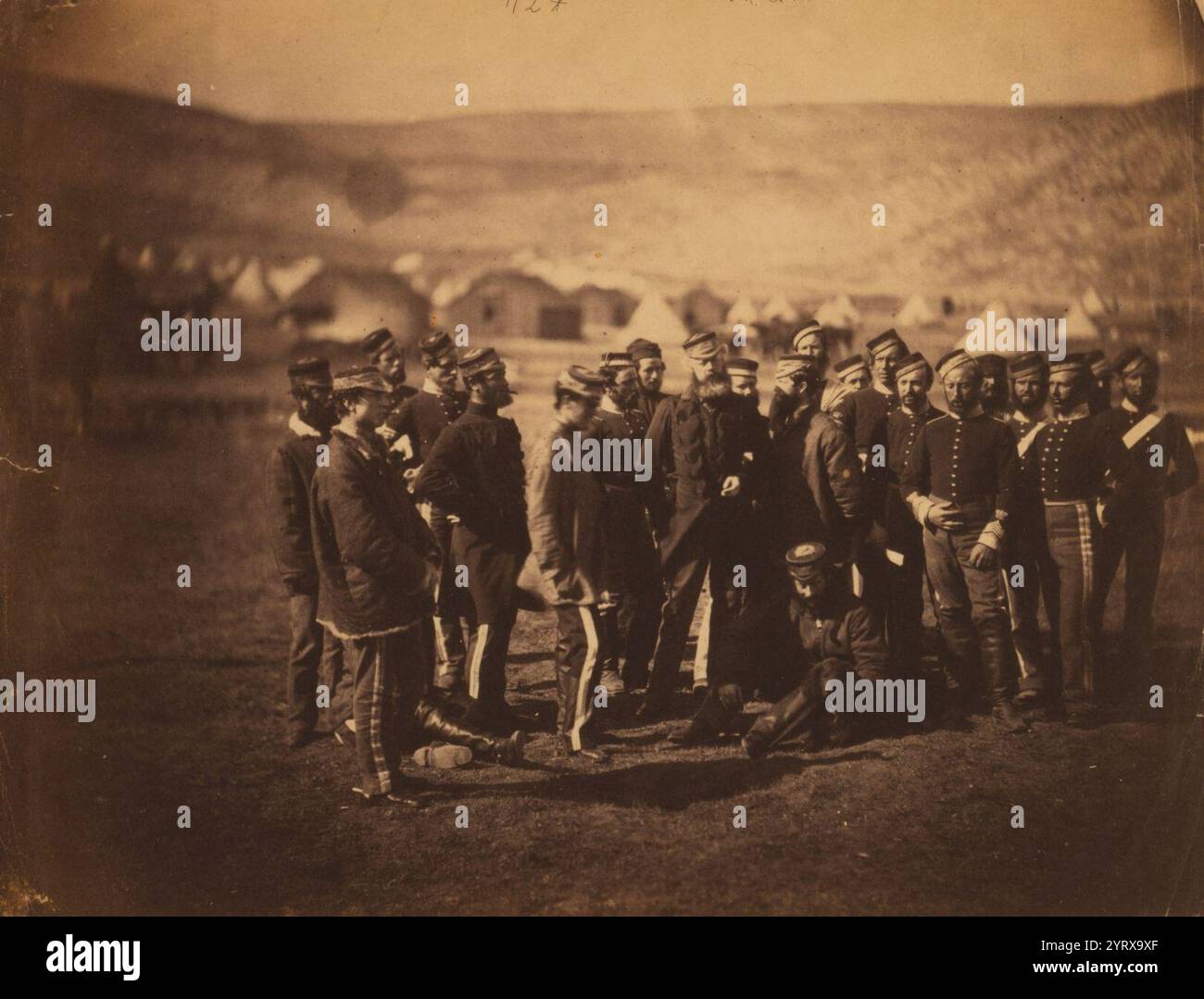 Colonel Doherty, officers & men of the 13th Light Dragoons Stock Photo ...