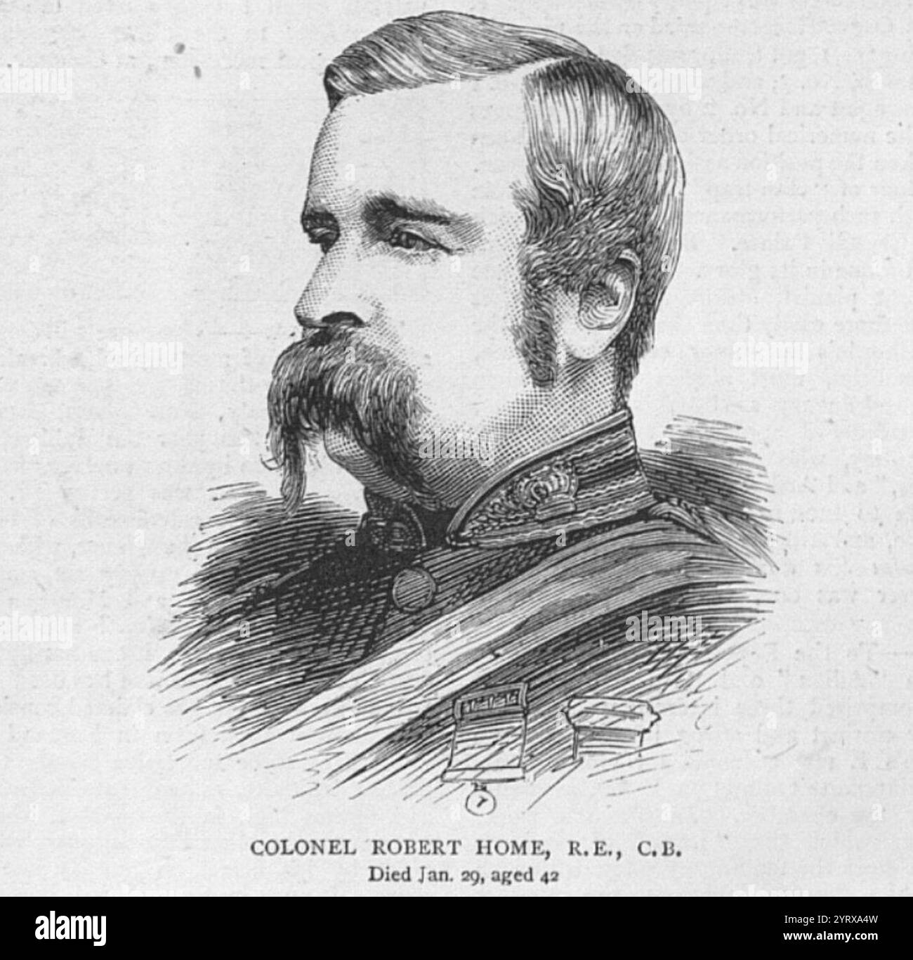 Colonel Robert Home, R.E., C.B Stock Photo - Alamy