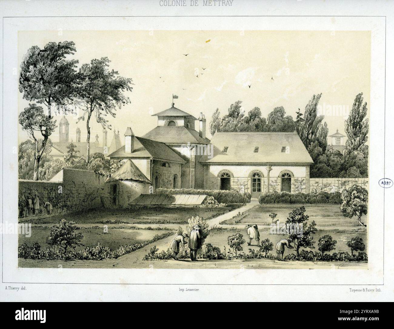 Colonie de Mettray - école d'horticulture Stock Photo - Alamy