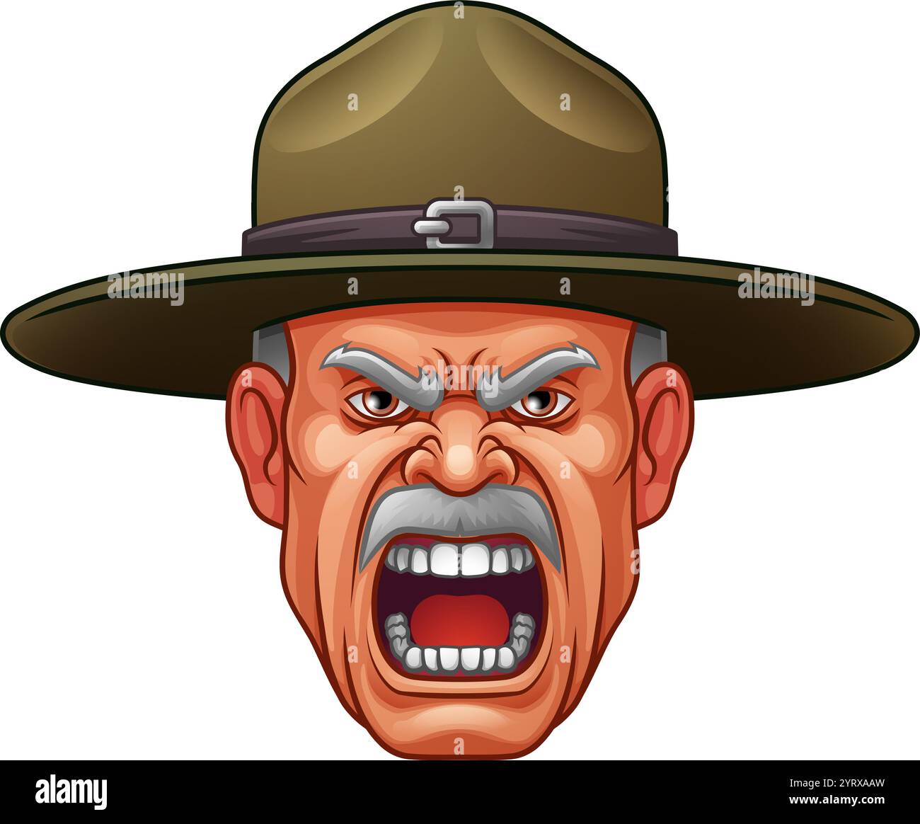 Drill Instructor Sergeant Bootcamp Army Soldier Stock Vector Image ... Drill Instructor Sergeant Bootcamp Army Soldier Stock Vector Image ...