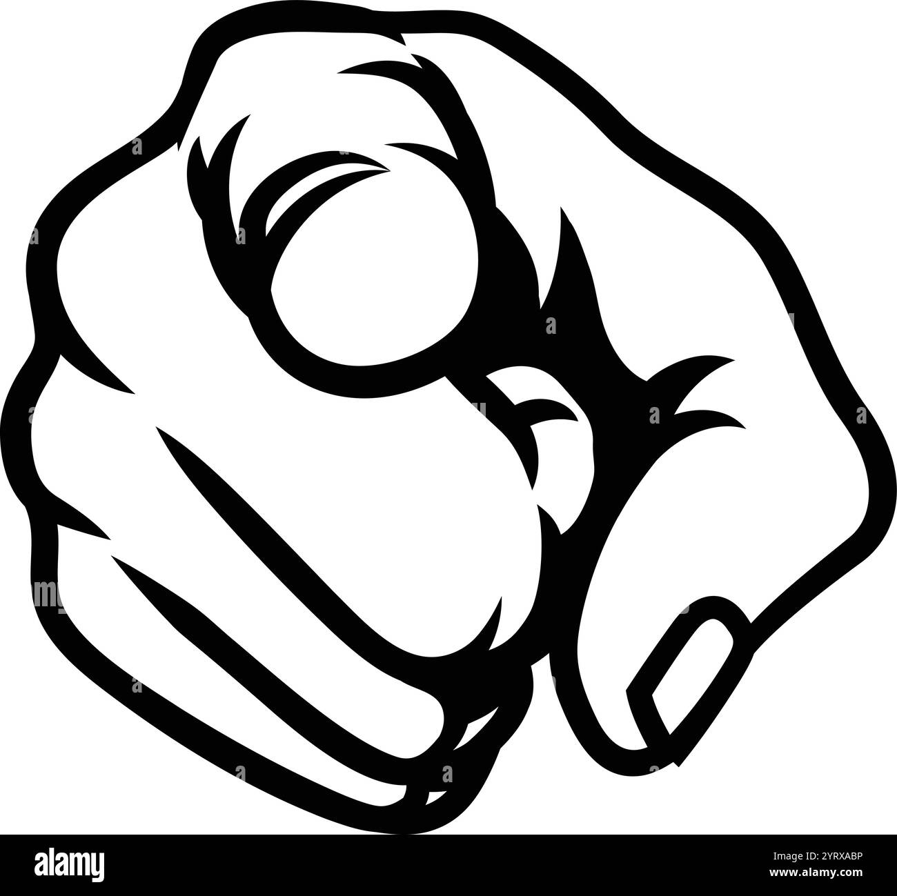 Hand Pointing Finger At You Cartoon Illustration Stock Vector Image & Art - Alamy