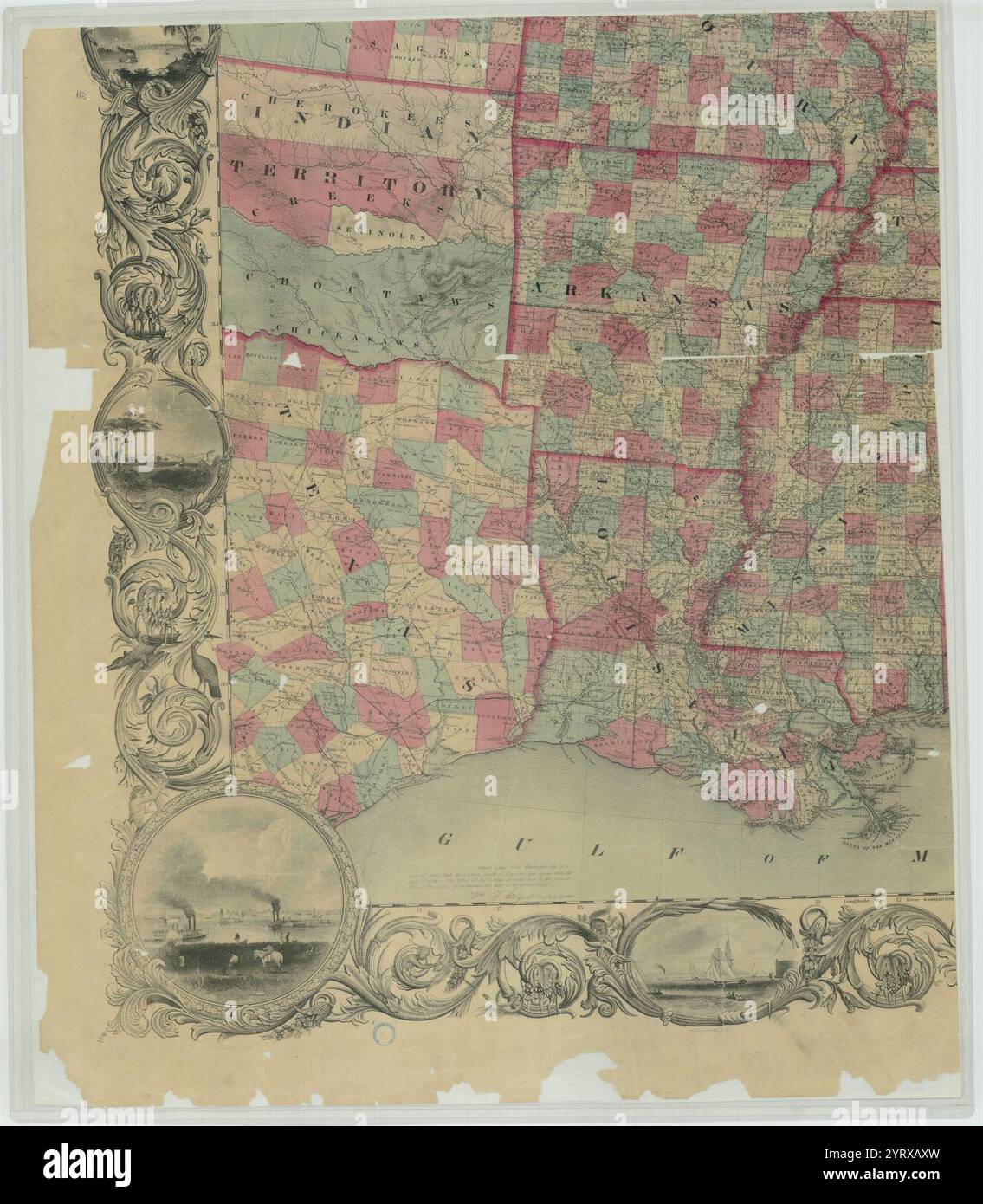 Colton's Township and Railroad Map of the United States of America ...