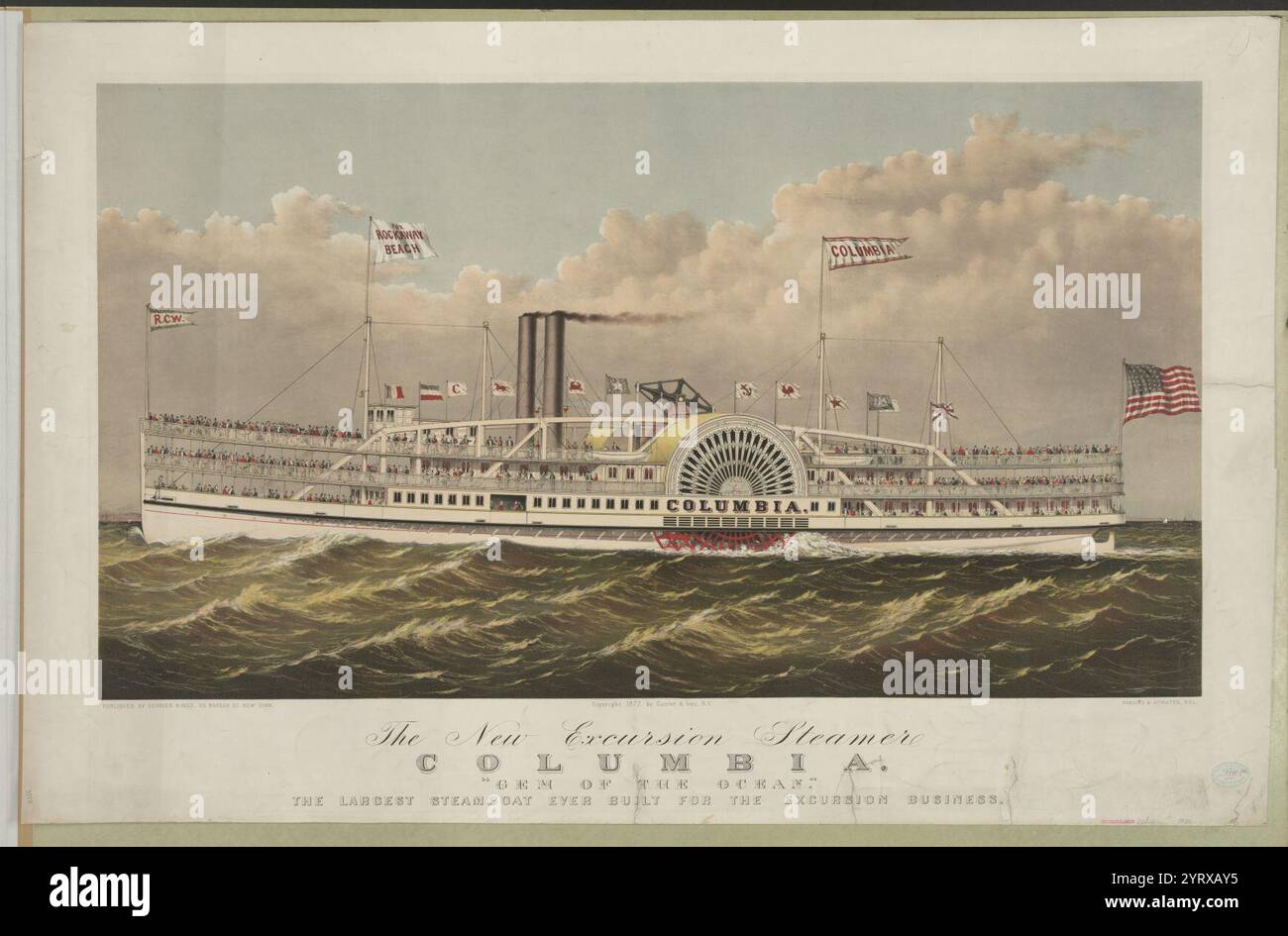 Columbia (steamship 1877) 03 Stock Photo - Alamy