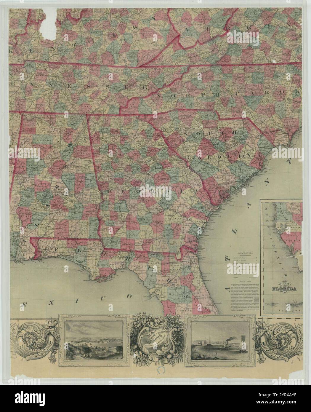 Colton's Township and Railroad Map of the United States of America ...