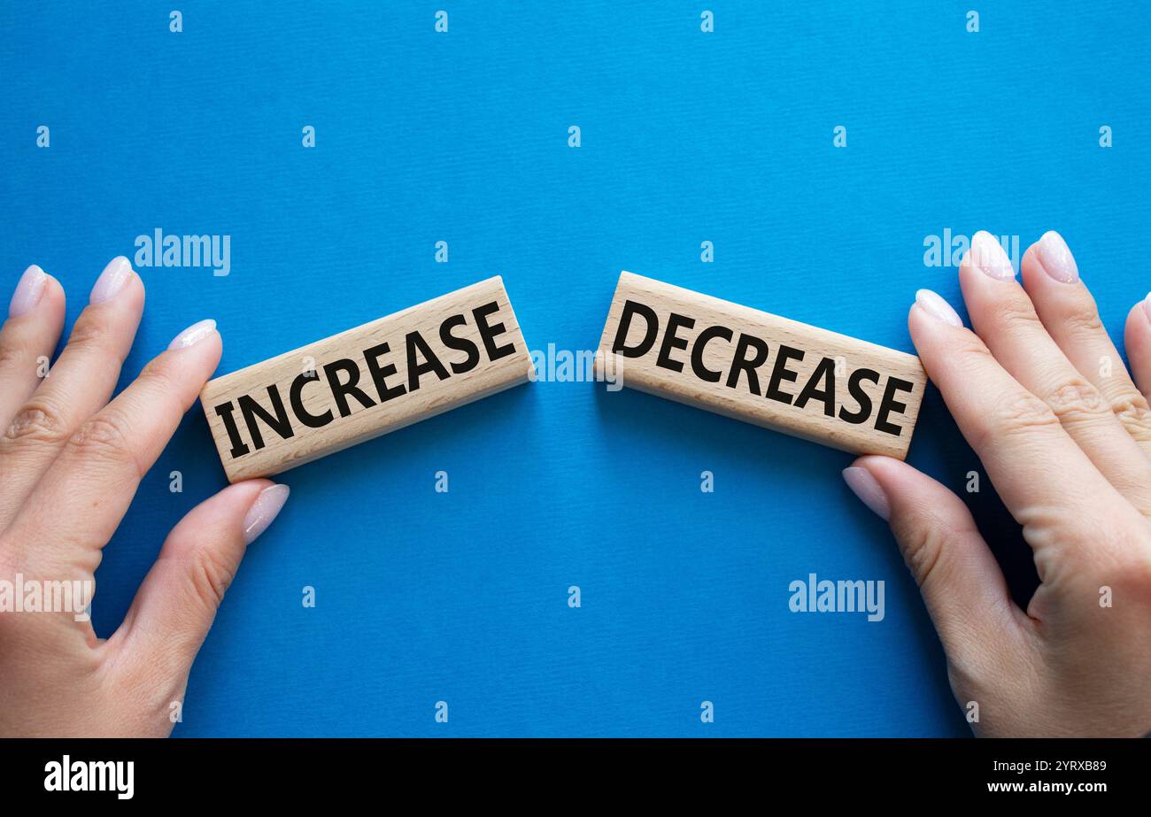 Increase or Decrease symbol. Concept word Increase or Decrease on ...