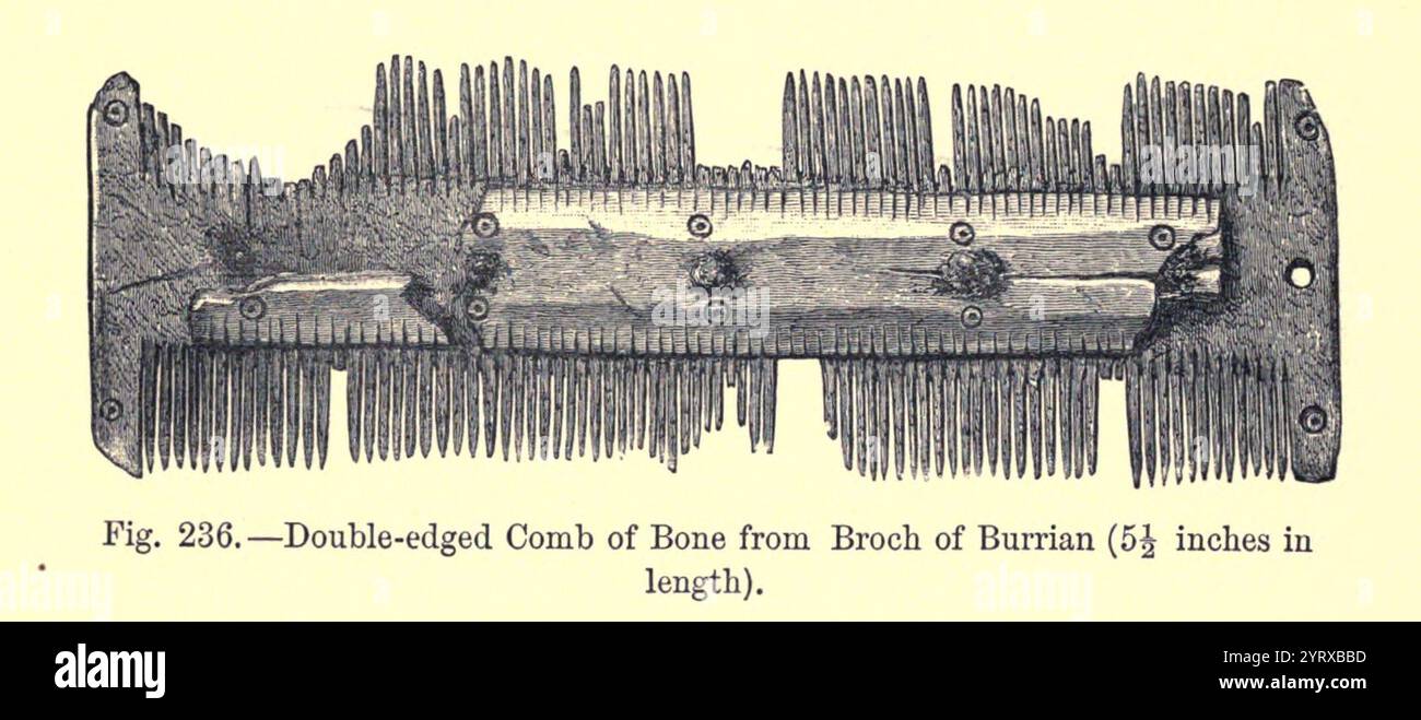 Comb Broch of Burrian Anderson 1883 scotlandinpagant00andeiala 0276 ...