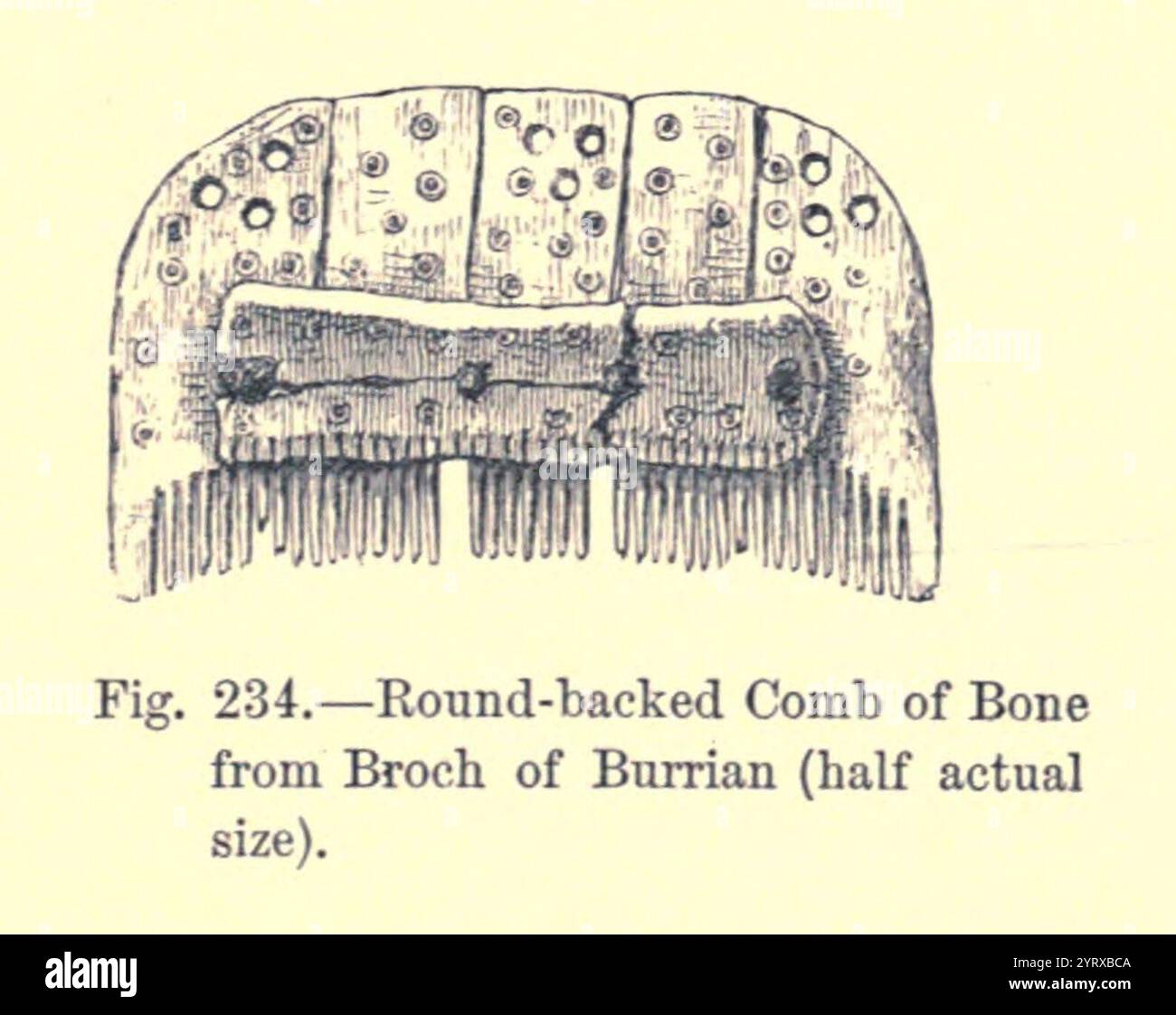 Comb Broch of Burrian Anderson 1883 scotlandinpagant00andeiala 0275 ...