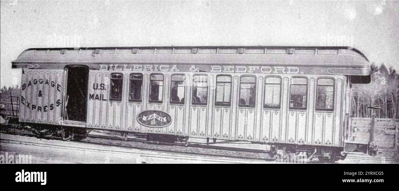 Combine car of the Billerica and Bedford Railroad Stock Photo - Alamy