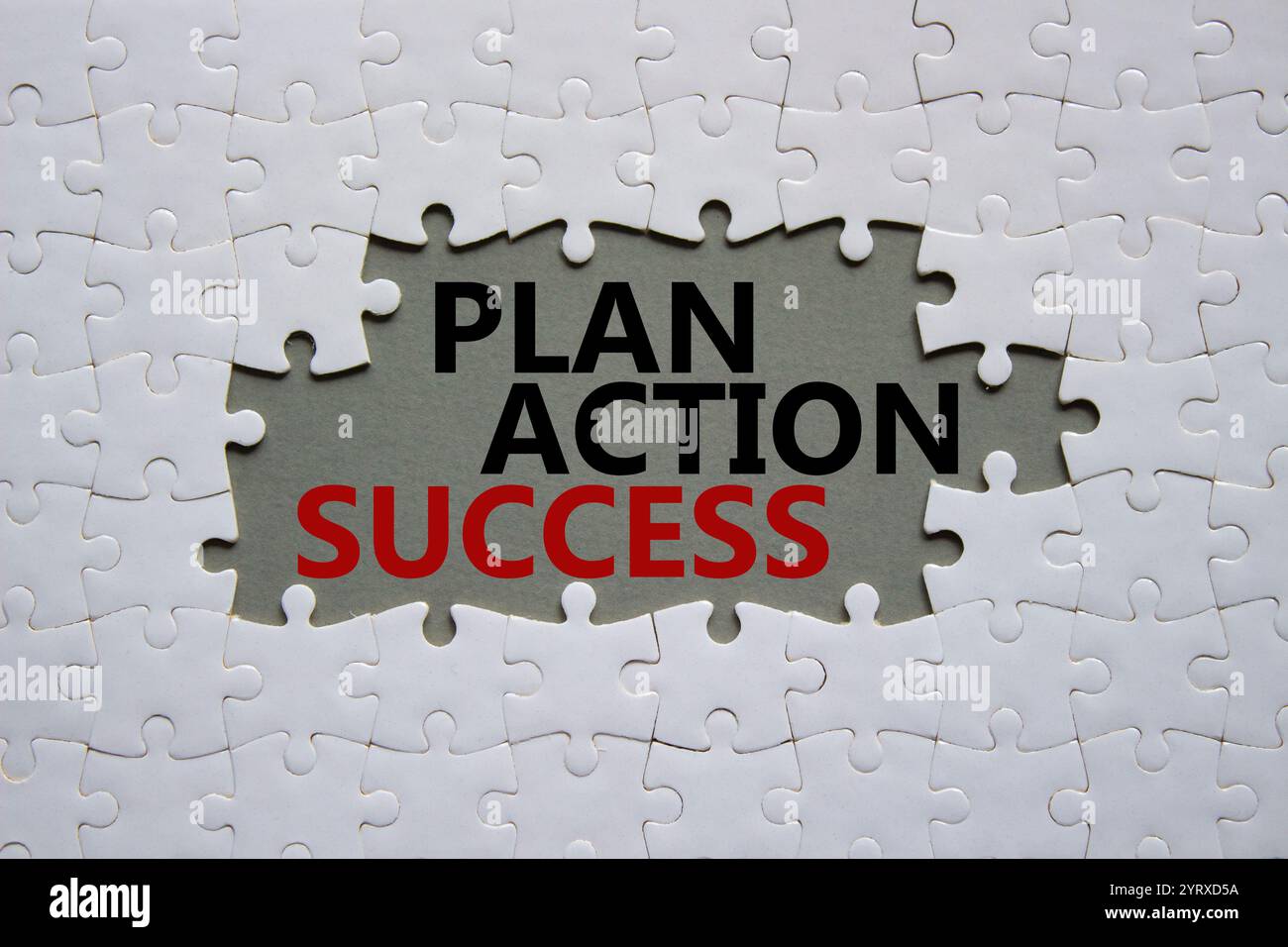 Plan Action Success symbol. Concept words Plan Action Success on white ...