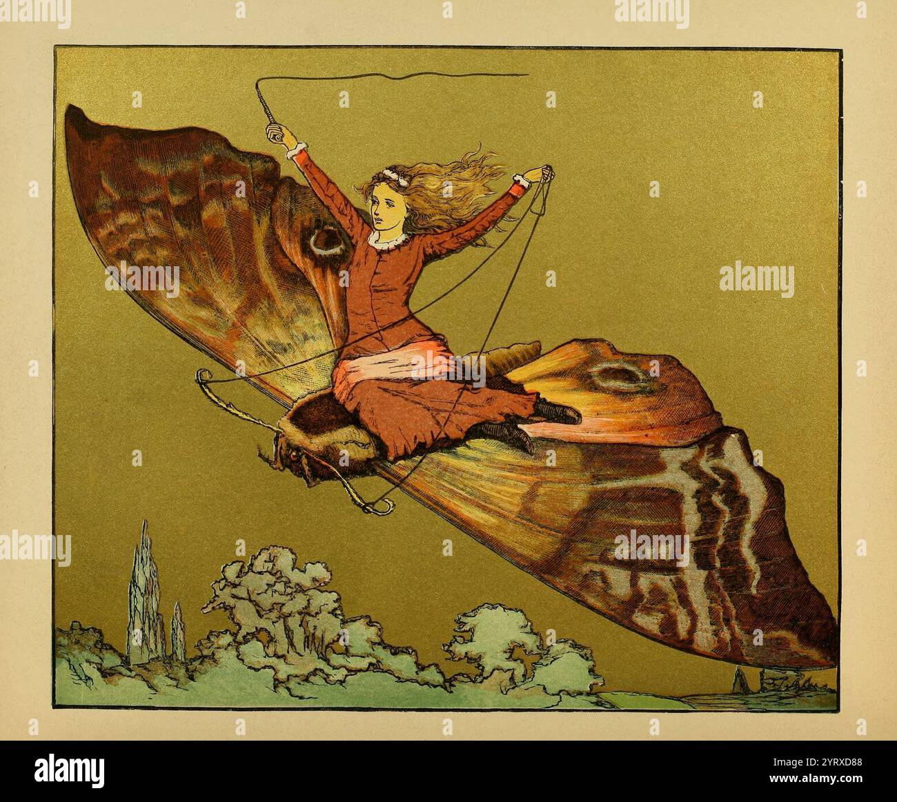 Comic Insects 0026 The Moth Stock Photo - Alamy