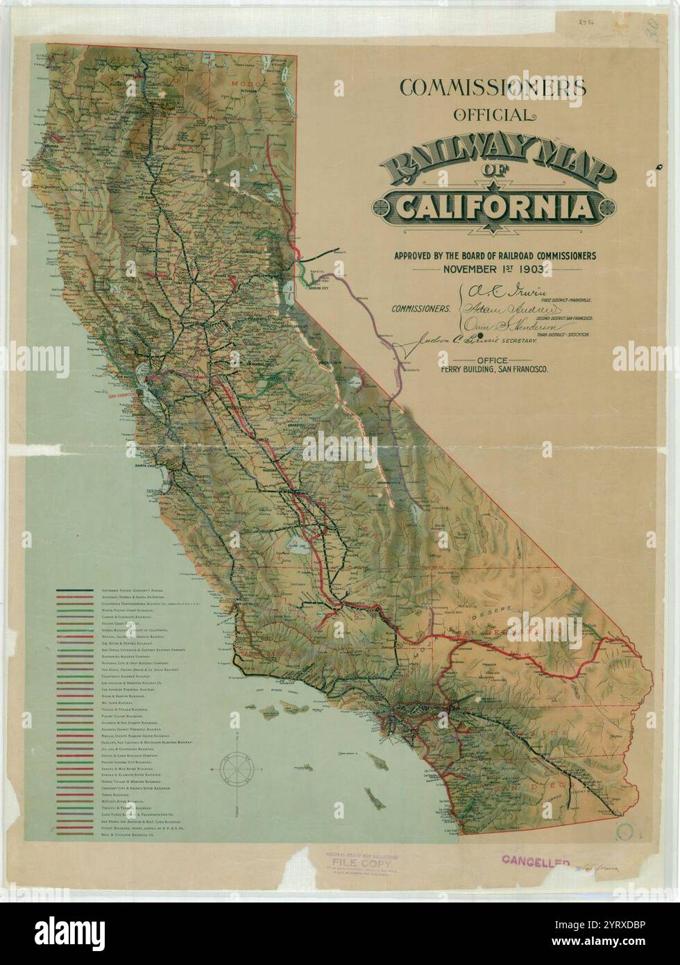 Official railway map hi-res stock photography and images - Alamy
