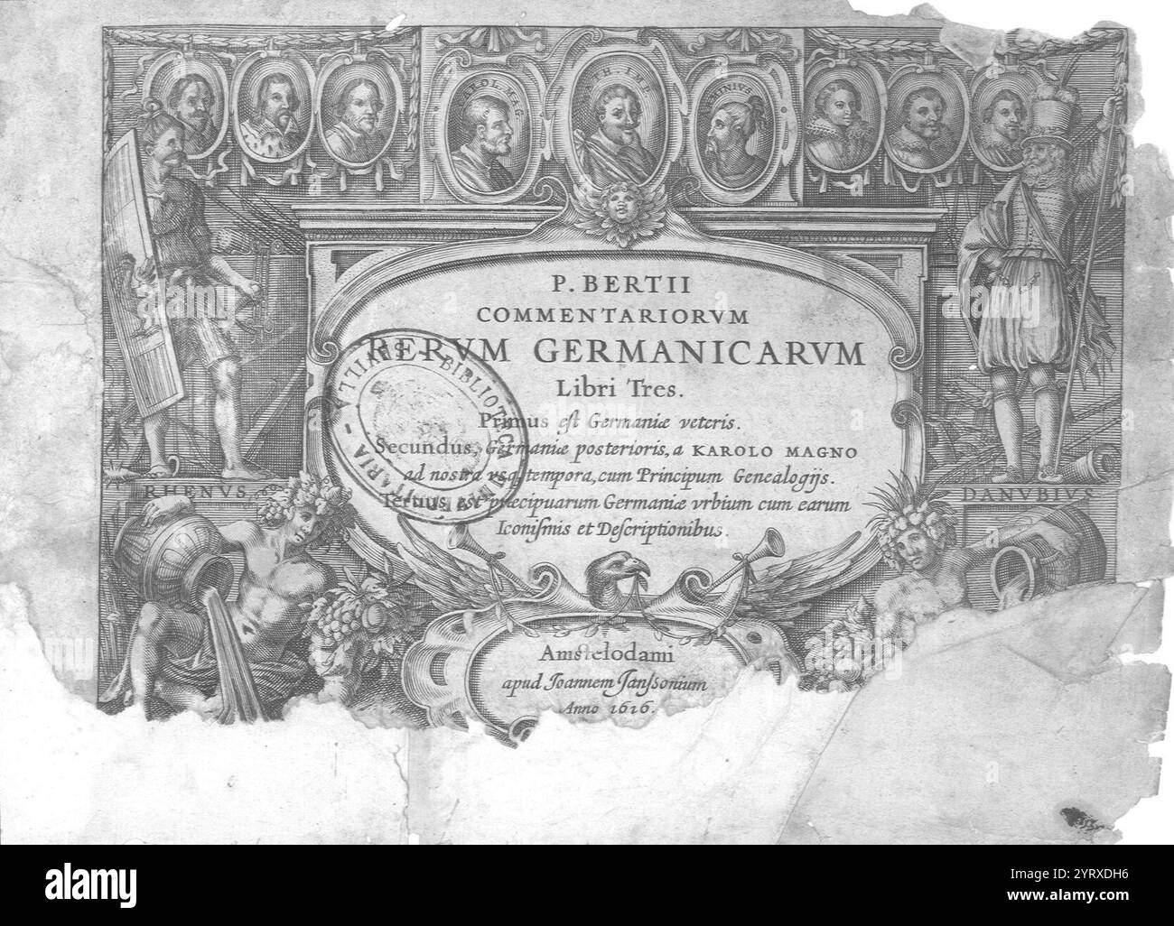 Comm. Rer. Germ. Liber III - 000 - A026012 0004 Stock Photo - Alamy