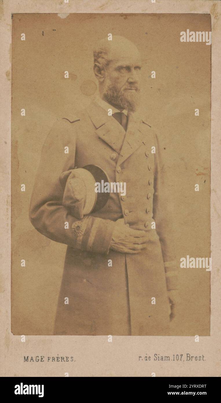 Commander Joseph Nicholson Barney of Confederate Navy in uniform Stock ...