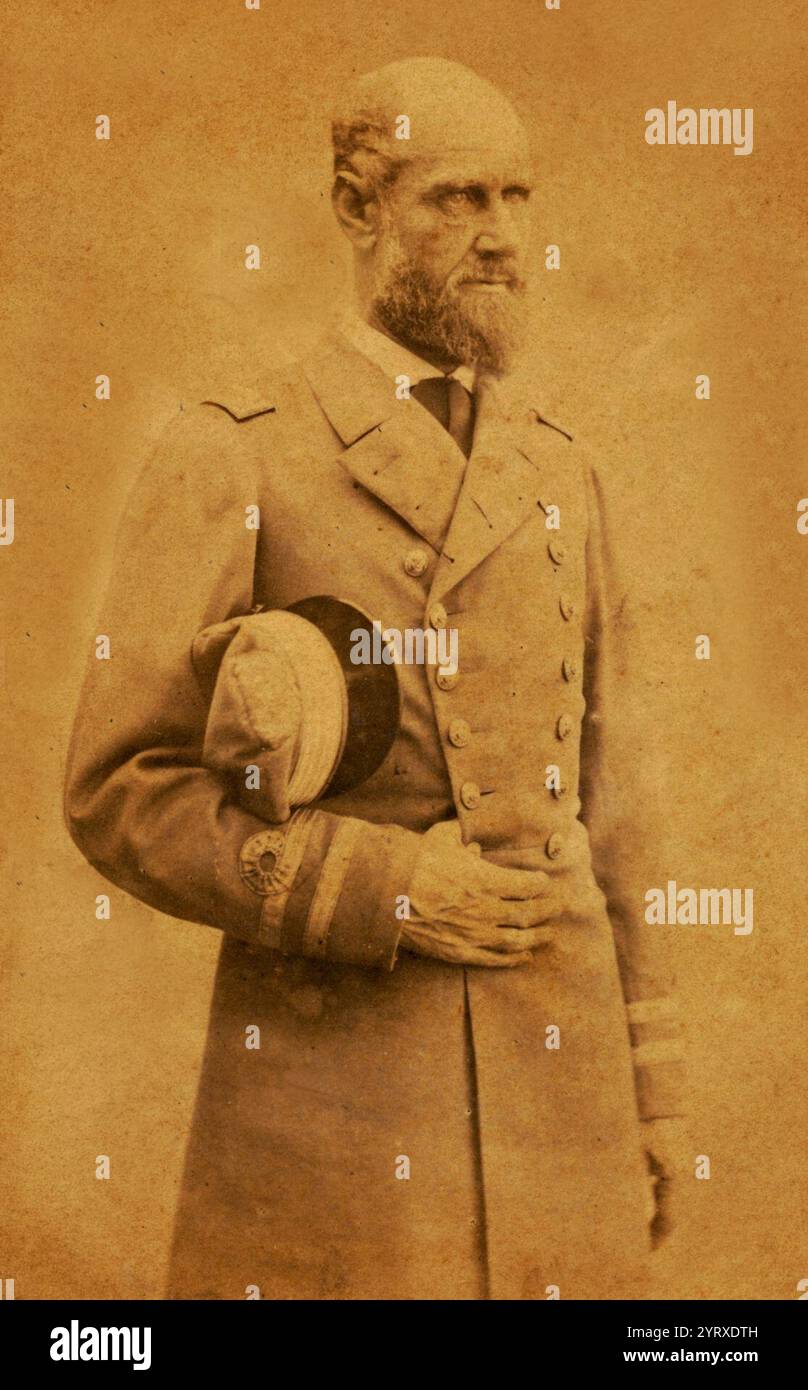 Commander Joseph Nicholson Barney of Confederate Navy in uniform ...