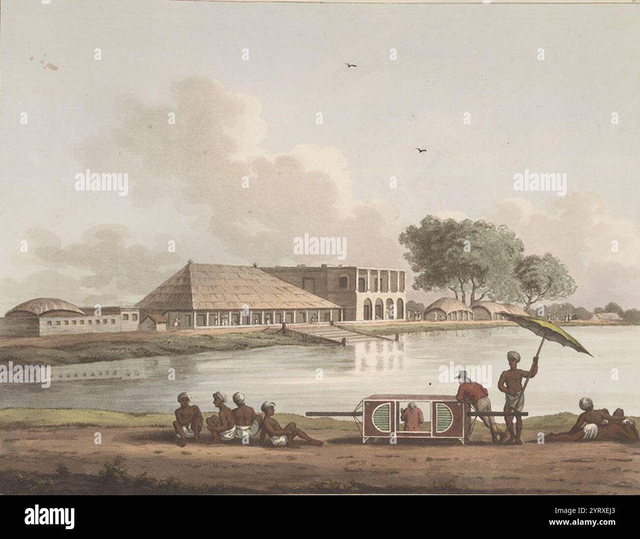 Commilah, late the residence of John Buller, Esqr Stock Photo - Alamy