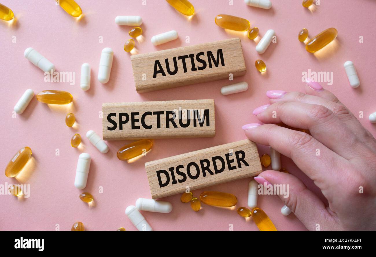 Autism Spectrum Disorder symbol. Concept word Autism Spectrum Disorder ...