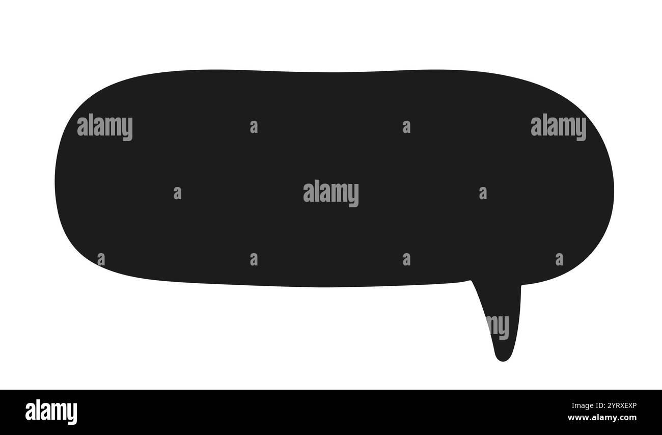 Chat Speech Bubble Message Text Cloud Vector Shape Stock Vector Image ...