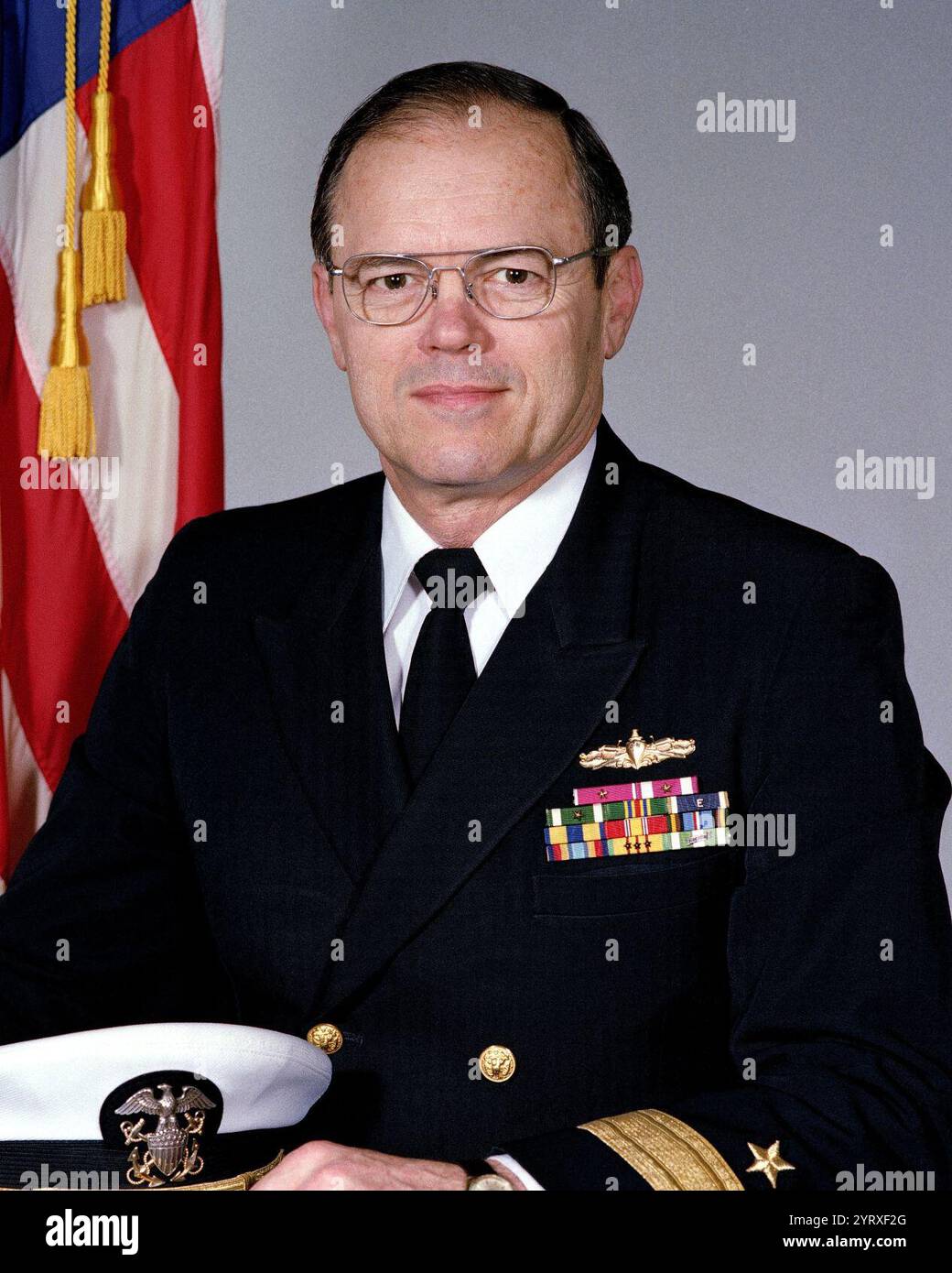 Commodore Dudley L. Carlson, USN (uncovered Stock Photo - Alamy