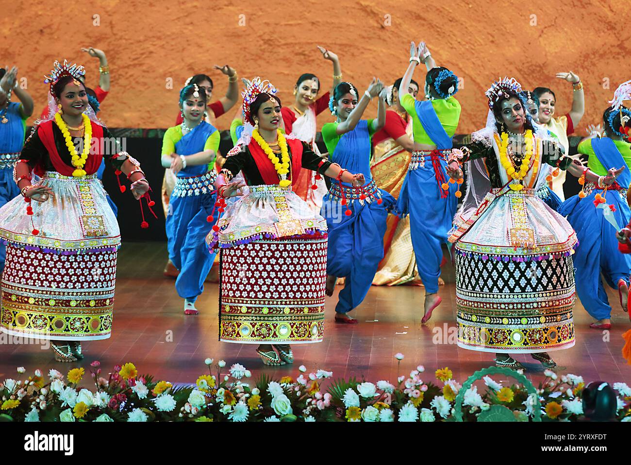 Dona Ganguly's dance troupe performs during the inauguration ceremony ...