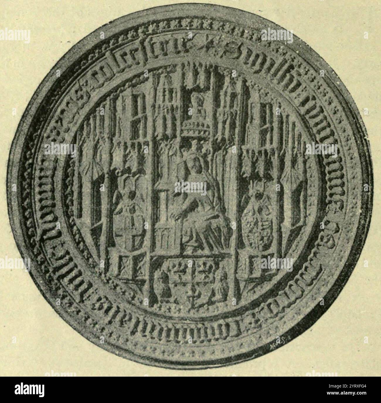 Common Seal of Colchester (Early 15th Century Stock Photo - Alamy