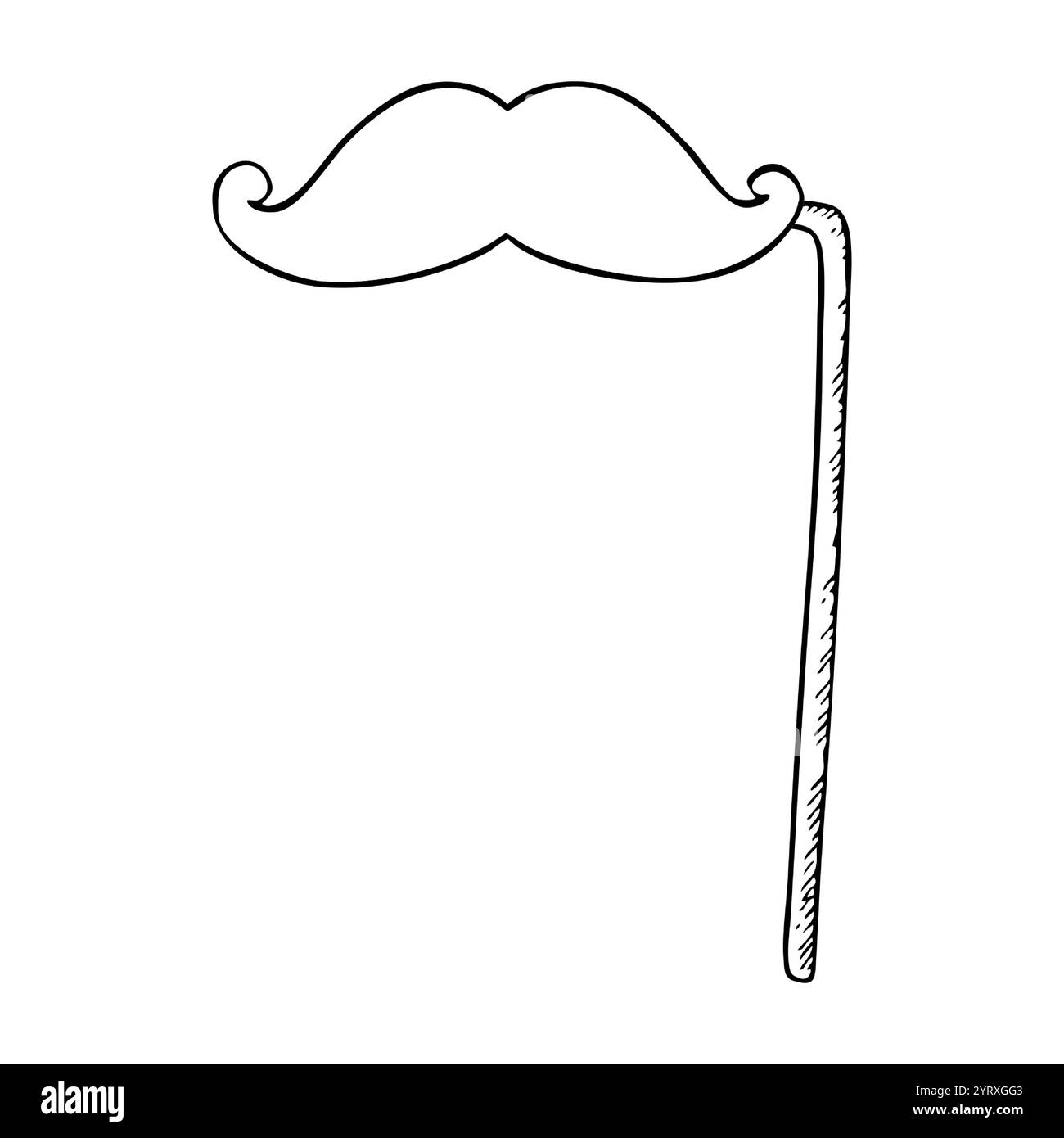Moustache photo booth masquerade accessory party Stock Vector Image ...