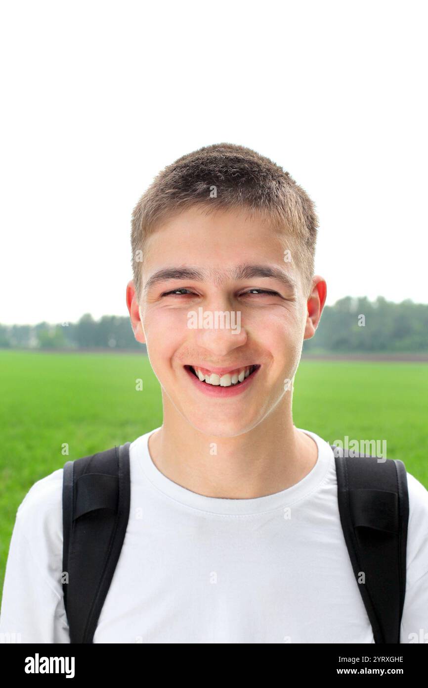 Happy teenager portrait hi-res stock photography and images - Alamy
