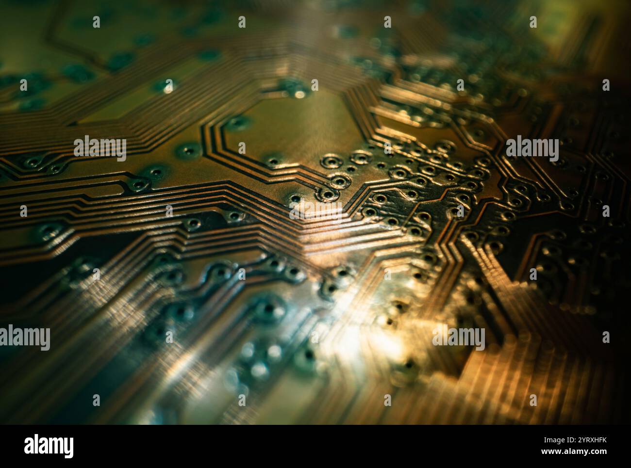 Electronic circuit board technology background. Electronic plate ...