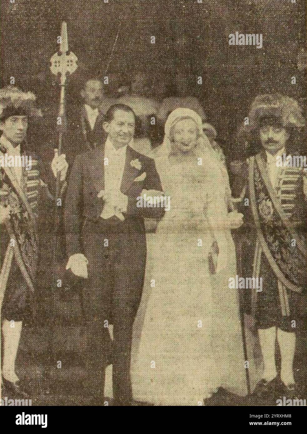 Comte and comtesse Guy de Gabriac Stock Photo - Alamy